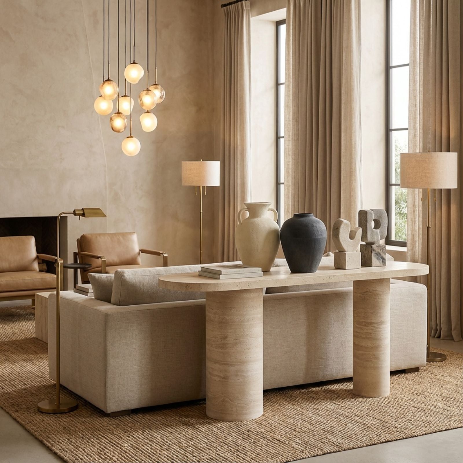 Stone Console Tables | Natural Stone Designs by HolzschHandcrafted ...