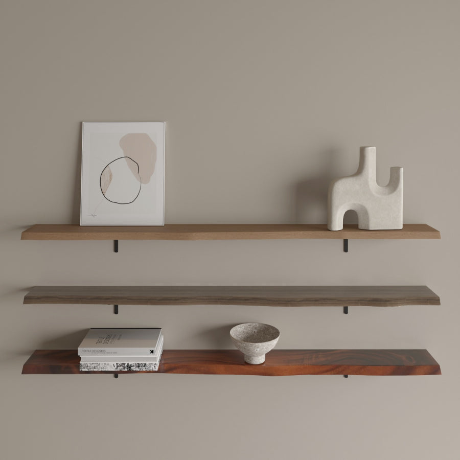 Walnut Floating Shelves – Solid Wood Shelves for a Stylish Home – Holzsch